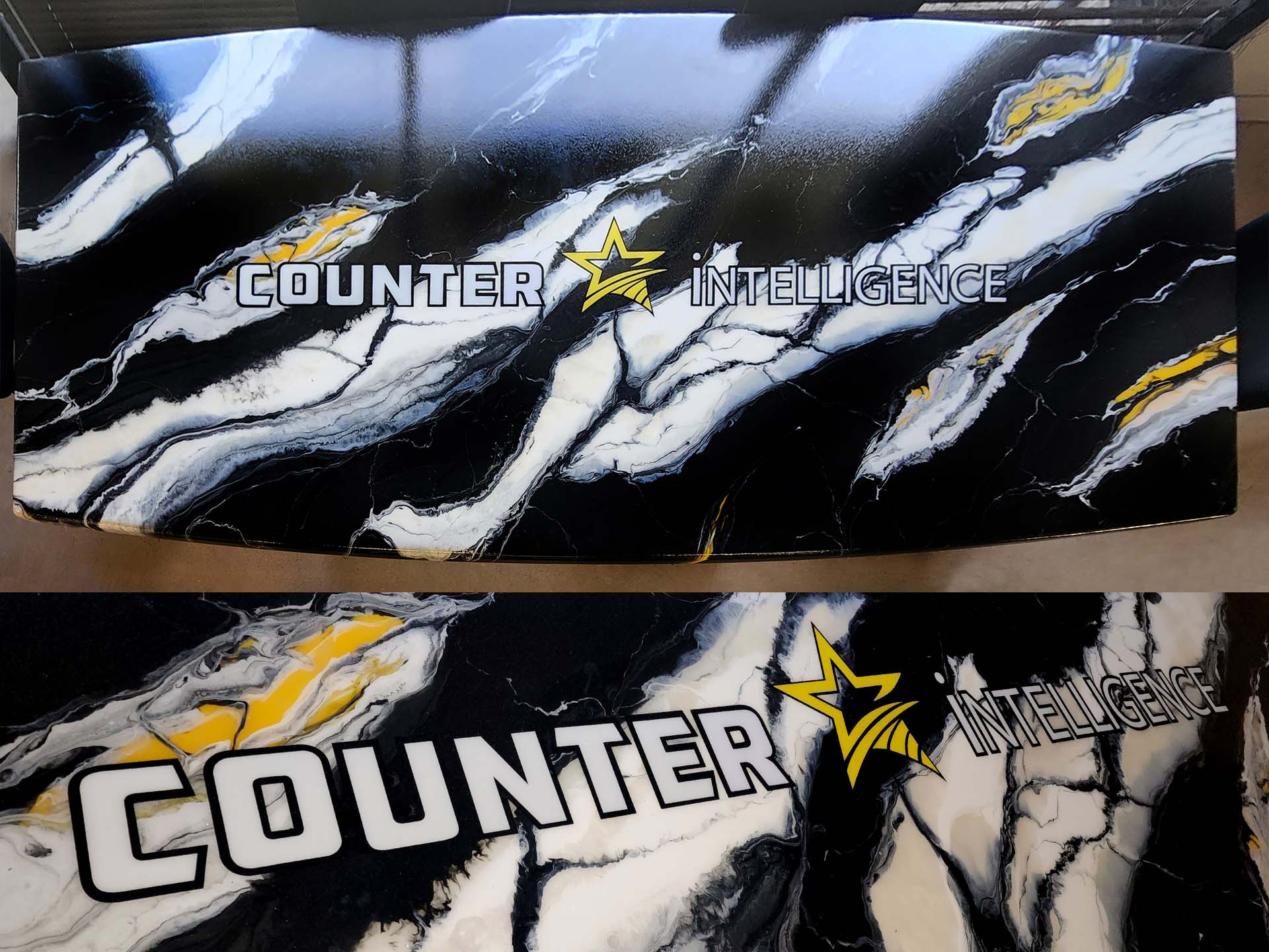 Corporate Branded Epoxy Conference Room Tables - East Houston